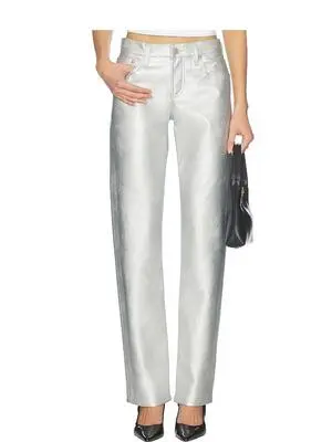 AGOLDE Low Rise Slim Pants - Silver