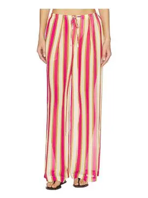 Solid & Striped The Ashling Wide Leg Pant - South Beach Stripe