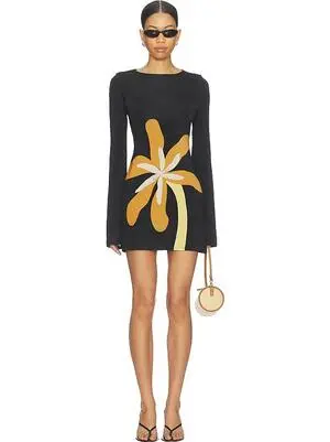 CALA DE LA CRUZ Maisha Dress Cattleya Black & White