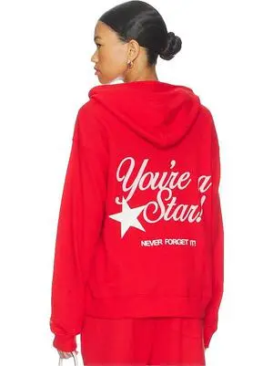 THE MAYFAIR GROUP You're A Star Relaxed Hoodie - Red