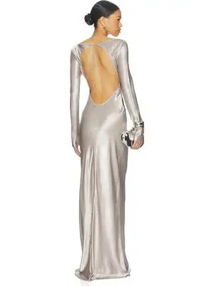 Anna October Margit Maxi Dress - Silver