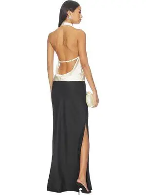 Anna October Ayla Maxi Dress - Black & White