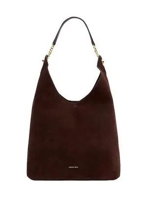Veronica Beard Suede Jour Bag - Espresso