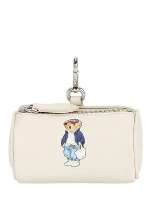 Polo Ralph Lauren Spring Bear Cylinder Coin Purse - Cream