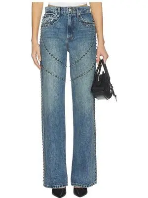 Joe's Jeans The Harlowe Studded Wide Leg Jeans - Mellow