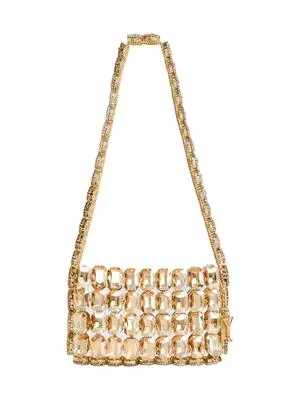 Retrofete Malka Rhinestone Bag - Gold