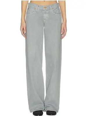 SLVRLAKE Lexi Low Rise Relaxed Wide Leg Jeans - Grey
