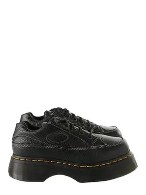 Dr. Martens Platform Stitched Derby Shoes - Black