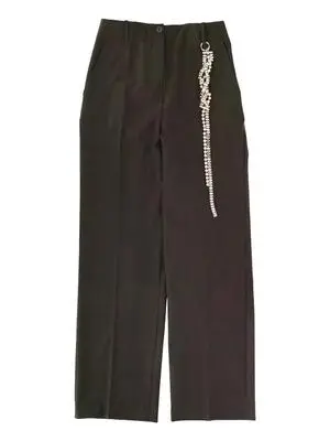CIRCUS HOTEL Embellishment Trousers - Brown