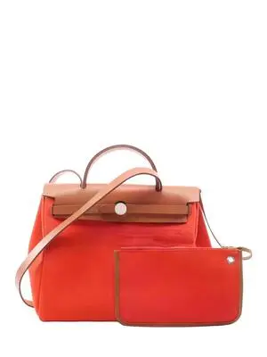 Hermès 2022 Herbag Zip Pm Flap Handbag - Orange