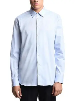 Emporio Armani Textured Cotton Dress Shirt - Multi