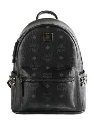 Mcm Stark Studded Backpack - Black