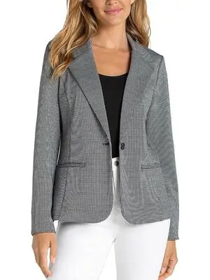 LIVERPOOL Fitted Blazer Mini Check - Black/ White Mini Check
