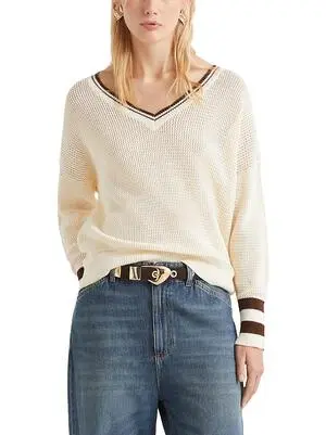 Marella Cotton Sweater - Wool White
