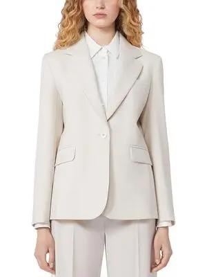 Max Mara Lamine Wool Jacket - Sand