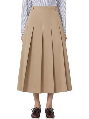 Max Mara Orme Midi Skirt - Hazelnut Brown