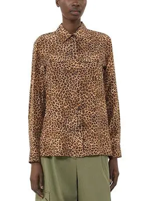 Max Mara Wkdlemma Silk Shirt - Camel