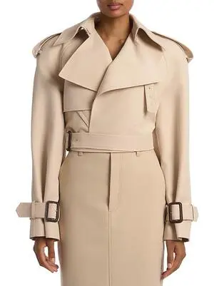 Wardrobe.NYC Drill Perfecto Trench - Stone