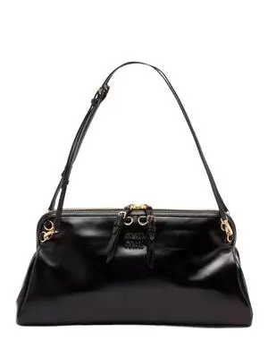 Miu Miu Leather Shoulder Bag - Black