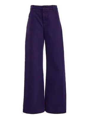 Christopher Esber Relaxed Wide Leg Denim Jean - Purple