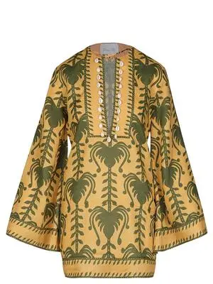 Johanna Ortiz Wild Savannah Tunic Dress - Yellow