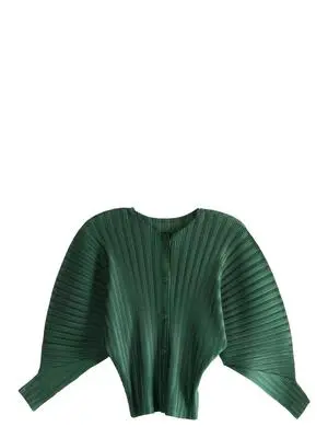 Issey Miyake Pleated Button-up Shirt - Green