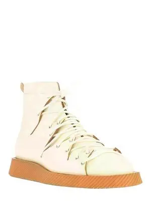 JIL SANDER Lace-up Leather Boots - Neutrals