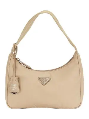 Prada Tessuto Shoulder Bag Beige