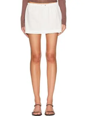 DEIJI STUDIOS Flounce Mini Skirt - White