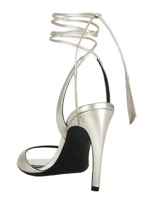 Attico Ora 95mm Metallic Sandals - Silver