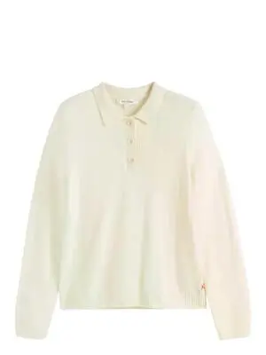 Chinti & Parker Long-sleeved Polo Sweater - Neutrals