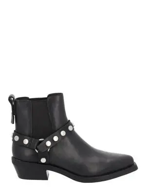 Ash Logan Studded Boots - Black