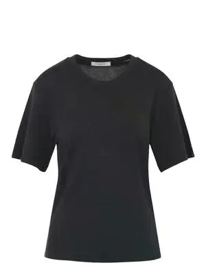 LEMAIRE Ribbed Short-sleeve T-shirt - Black