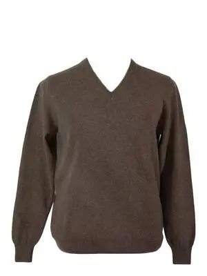 LOJA DAS MEIAS V-neck Sweater - Brown