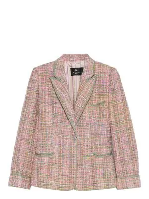 Etro Tweed Blazer - Pink