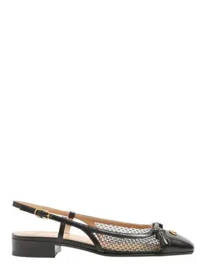 Valentino Garavani Vlogo Slingback Pumps - Black