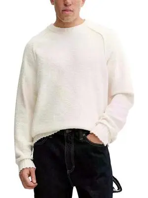 Hugo San Christopher Crew Neck Sweater - Neutrals