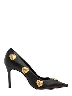 Cinq À Sept Luna Hearts Pumps - Black