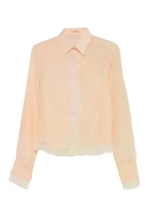 Ermanno Scervino Lace Button-up Shirt - Orange