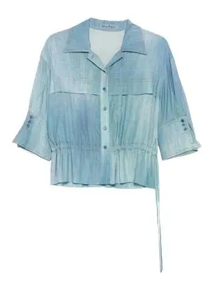 ERMANNO SCERVINO Buttoned Topstitched Blouse