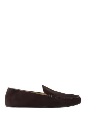 THE ROW Leo Suede Loafers - Brown