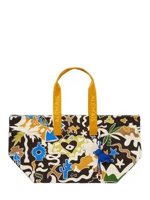 ALEMAIS Maroc Embellished Printed Tote - Yellow