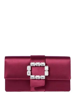 Manolo Blahnik Maycapjou Crystal-embellished Clutch - Red