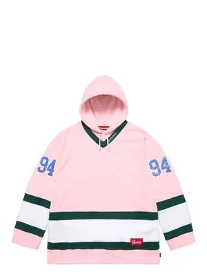 Supreme Polartec Hooded Hockey Jersey - Pink
