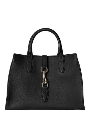 Gucci Medium Tote Bag With Hook Closure - Black
