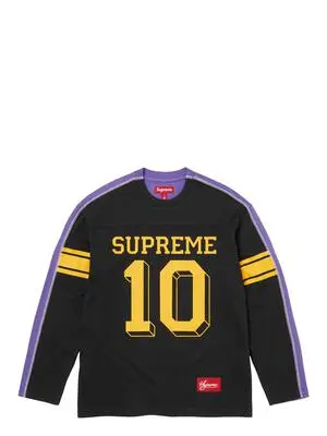 Supreme Split Long-sleeve Top - Black