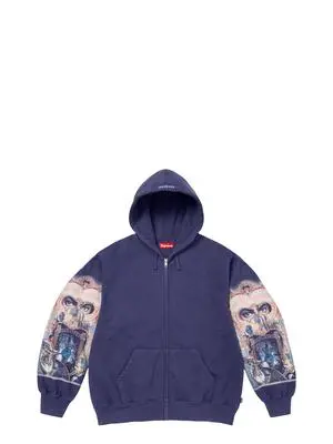 Supreme Michael Jackson Dangerous Zip Up Hoodie - Blue
