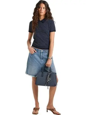 Michael Kors Knit Polo Shirt - Blue