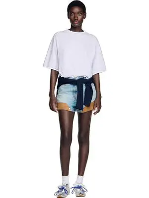 Sandro Embroidered Logo T-Shirt Grey