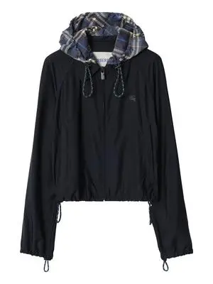 Burberry Cropped Harrington Jacket - Blue
